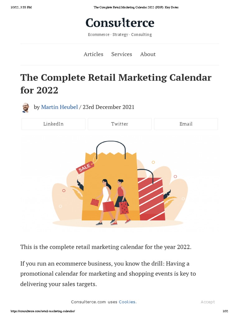 The Complete Retail Marketing Calendar 2022 (PDF) - Key Dates | PDF ...