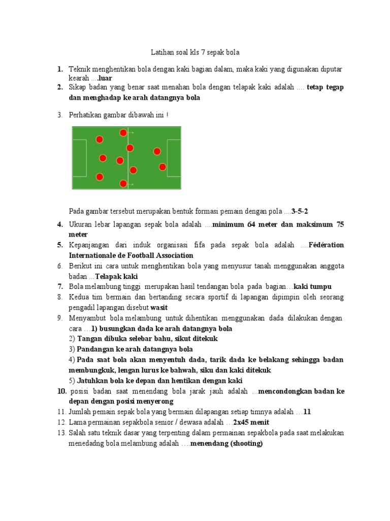 LATIHAN SOAL KLS 7a-E | PDF