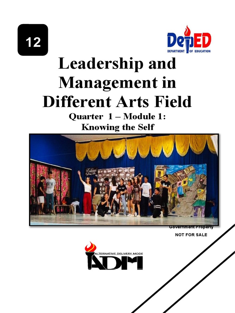 Leadership and Management in Different Arts Field Module Week1 | PDF