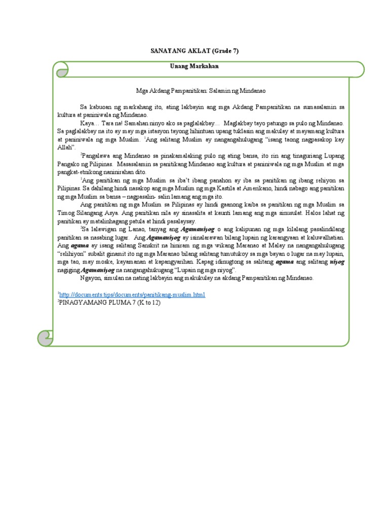 Balita Patunay | PDF