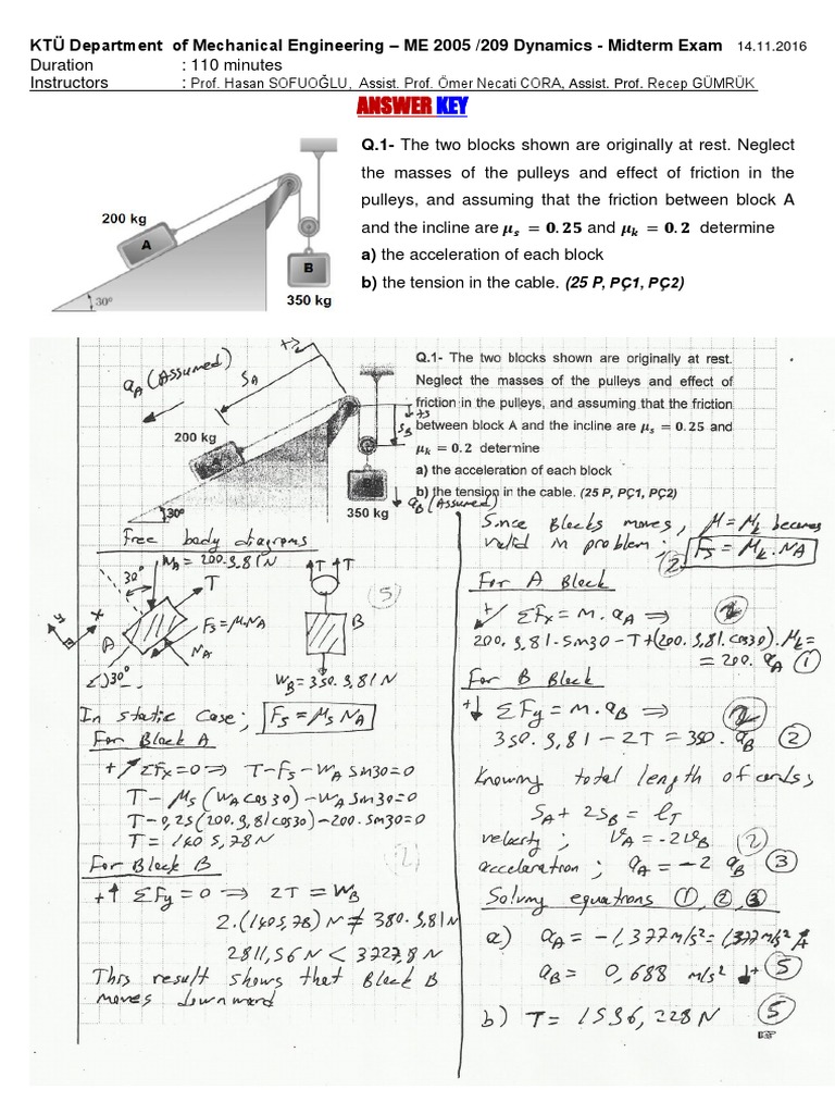 Dynamics 16 1 Answer Key | PDF