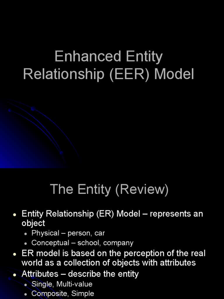 Enhanced Entity Relationship Eer Model Pdf Inheritance Object 5442