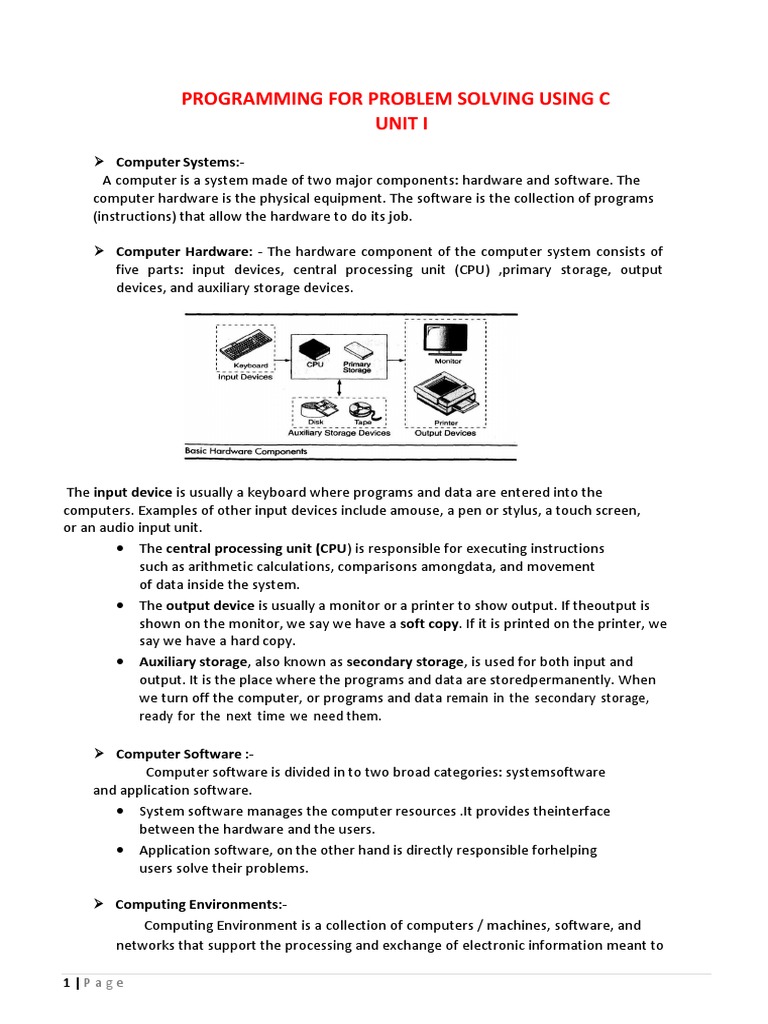 Pps Using C r20 - Unit-1 | PDF | C (Programming Language) | Data Type