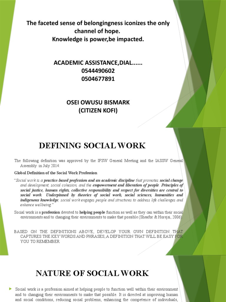 Sowk 155 Unit One | PDF | Social Work | Goal