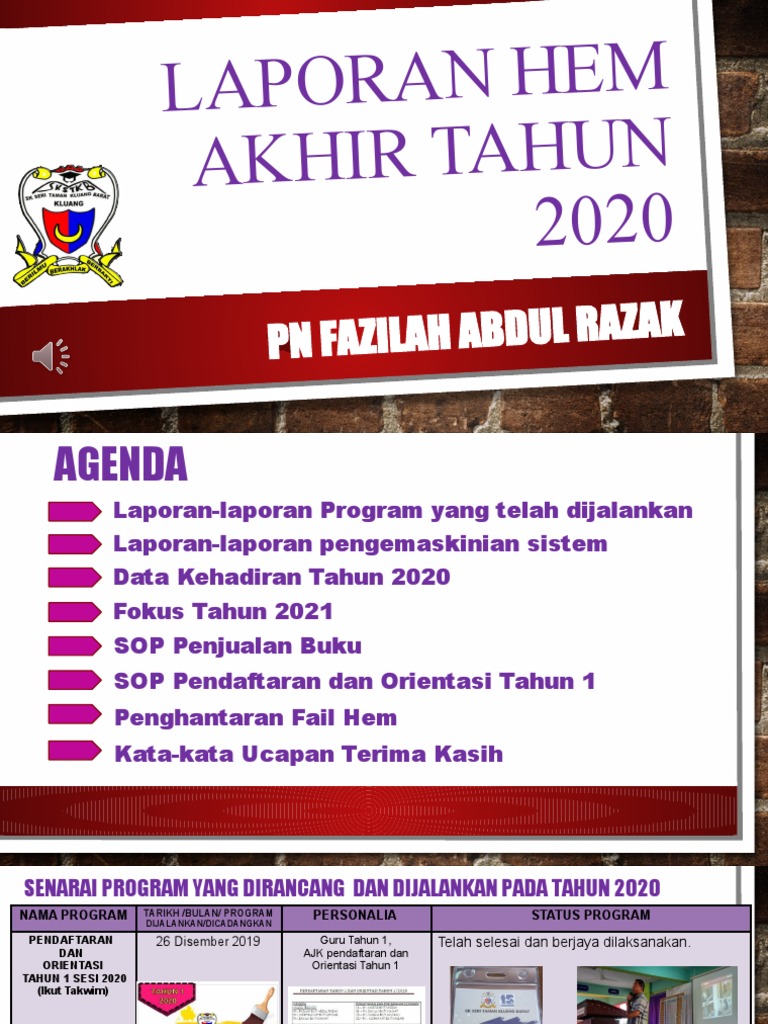 Laporan Hem Tahun 2021 - 2022 | PDF