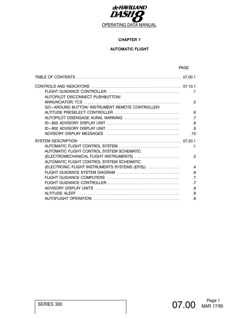 Dash 8 CH07 | PDF | Aviation | Aerospace