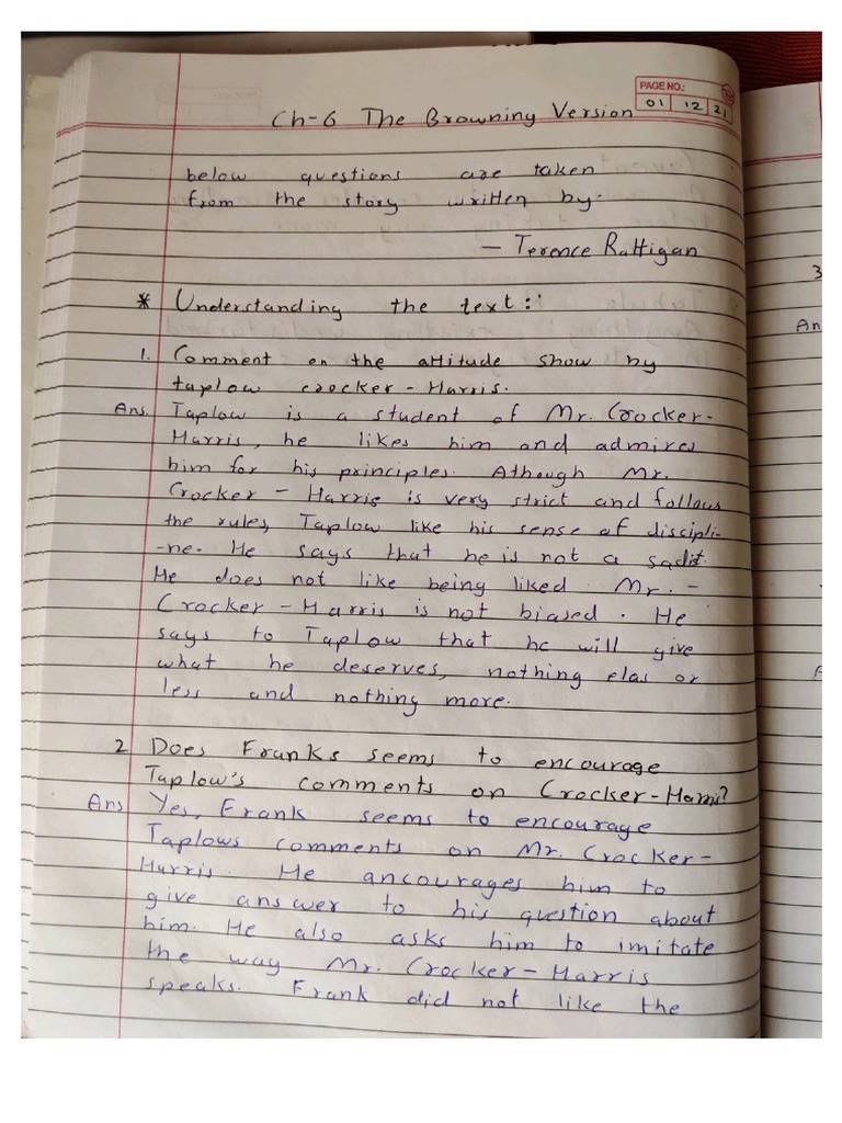 The Browning Version | PDF