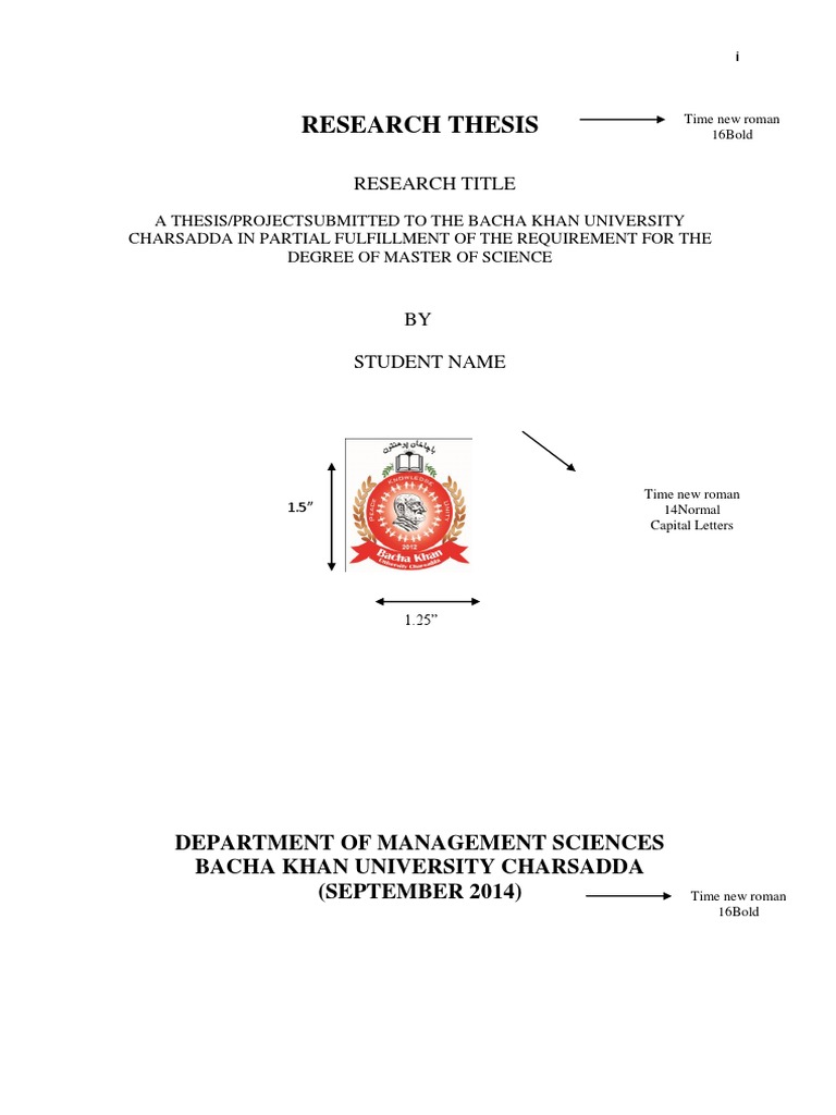 Thesis Formate For BKUC | PDF | Times New Roman | Analysis