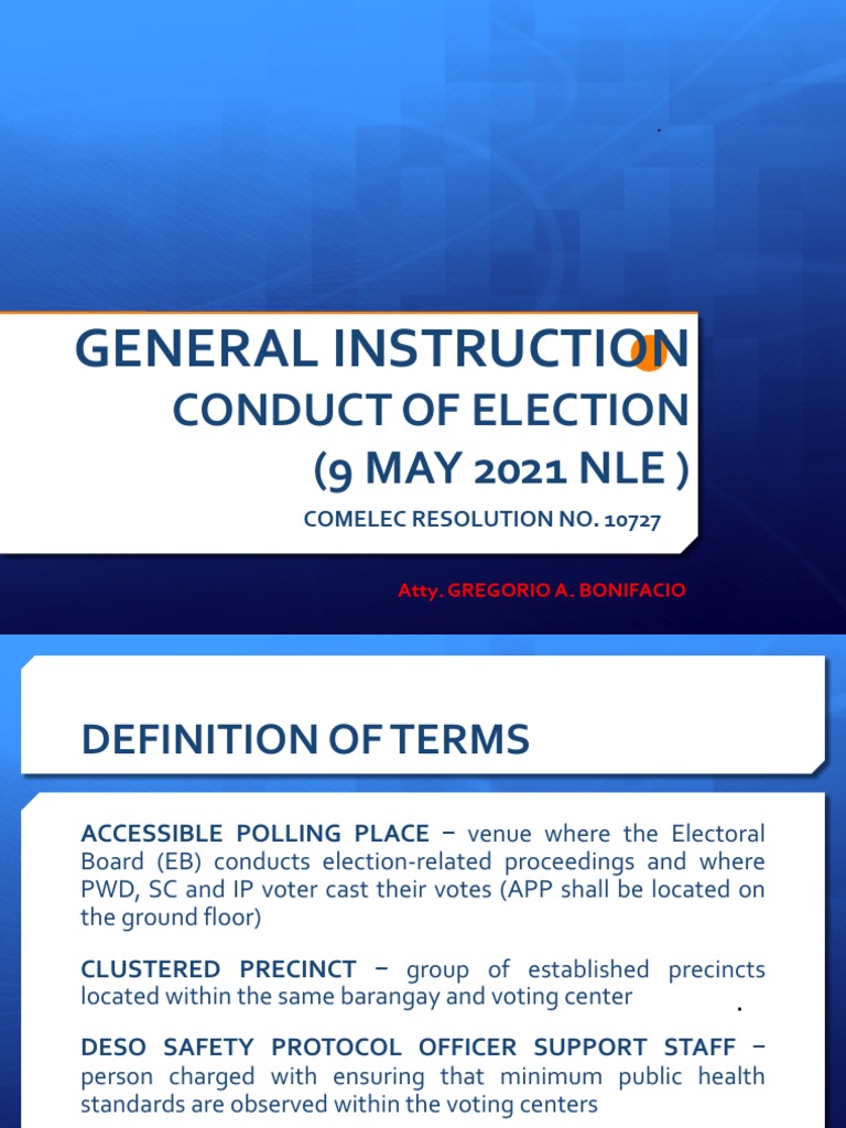 Gi (Conduct of Election) | Download Free PDF | Polling Place | Voting