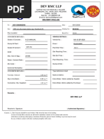 Format For Joint Measurement Record | PDF
