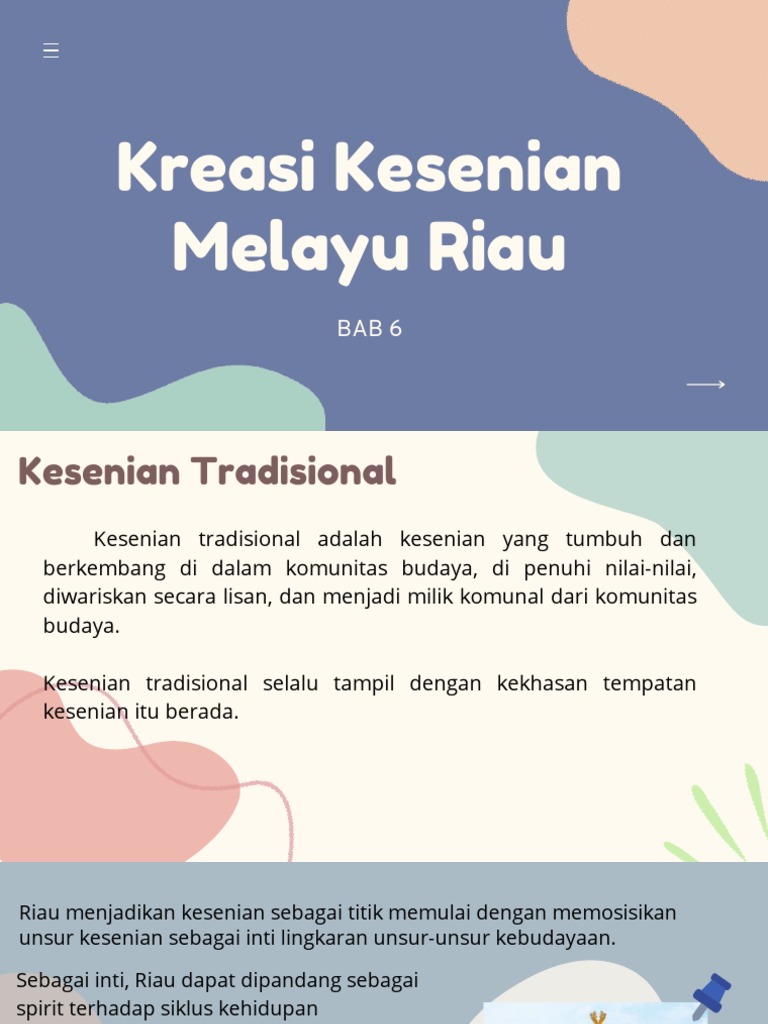 Kreasi Kesenian Melayu Riau | PDF