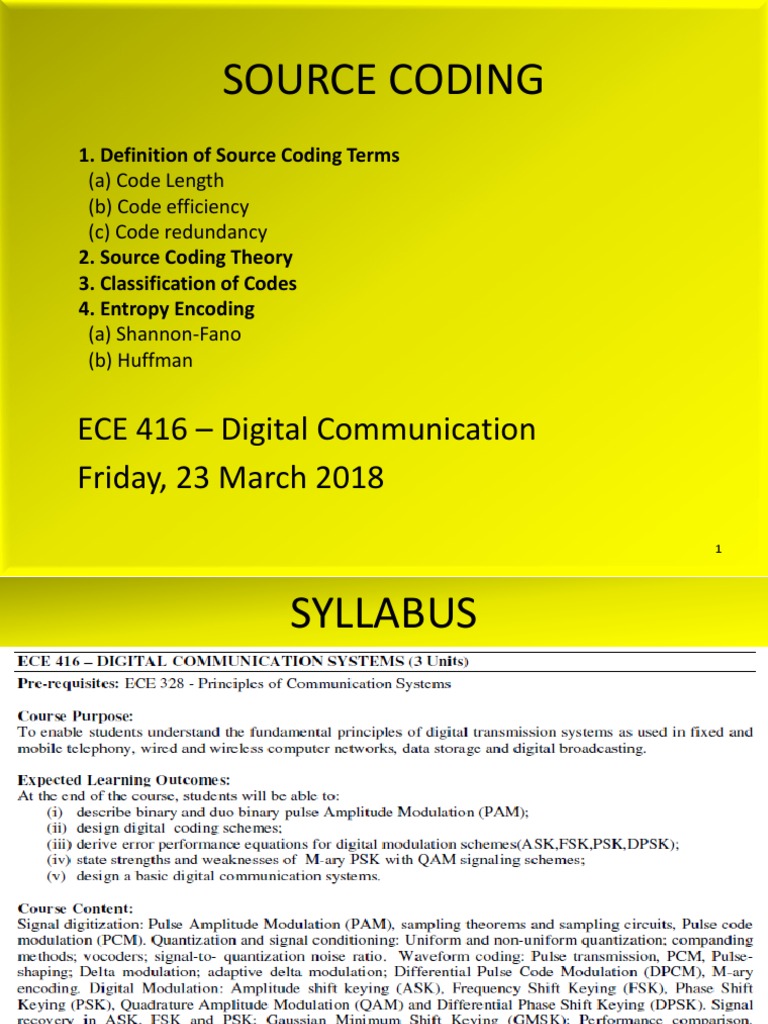Source Coding Pdf