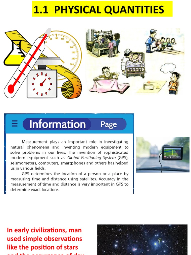 1.1 Physical Quantities | PDF | Kilogram | Length