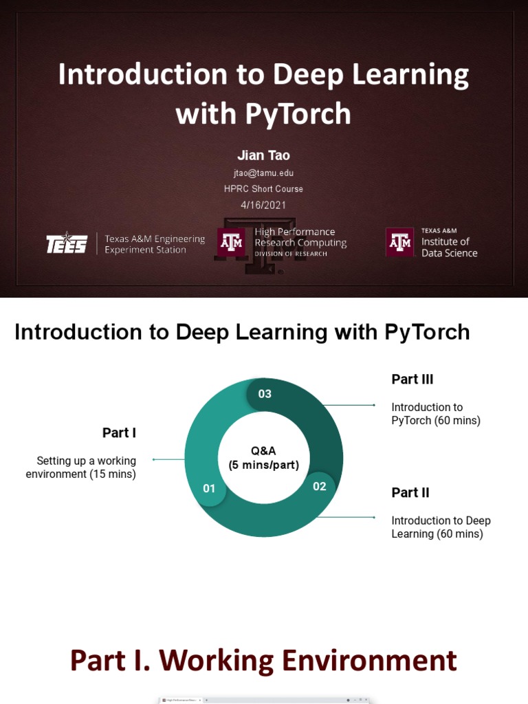 Introduction To DL With PyTorch | PDF