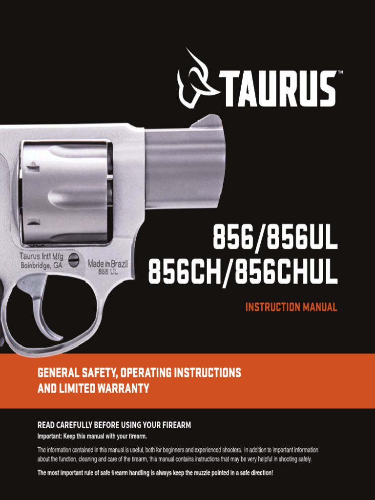 Taurus Manual 856 | PDF | Revolver | Trigger (Firearms)