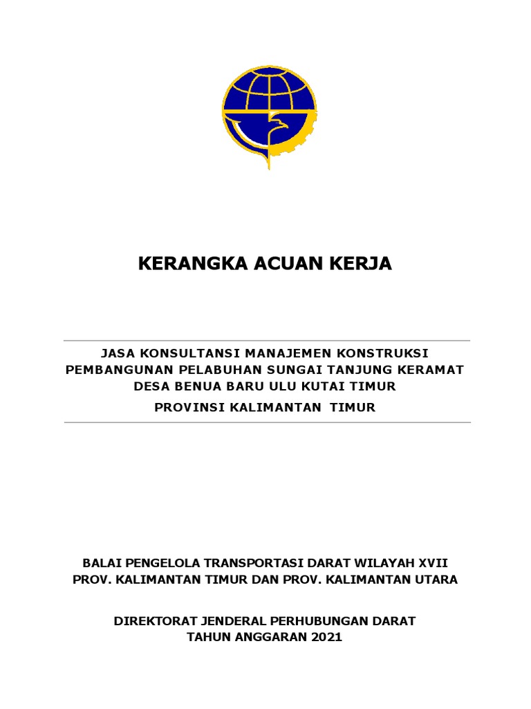 KAK SPV MK Pelabuhan Sungai Tj. Keramat 2021 | PDF