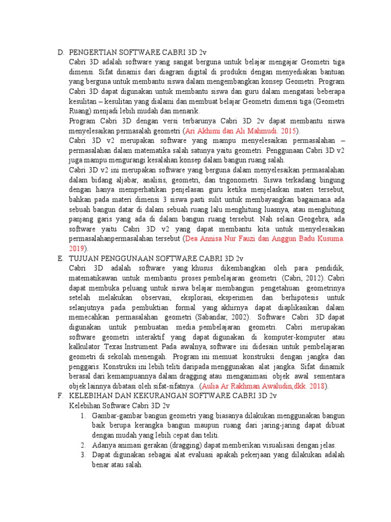 Pengertian Software Cabri | PDF | Komputer | Teknologi & Rekayasa