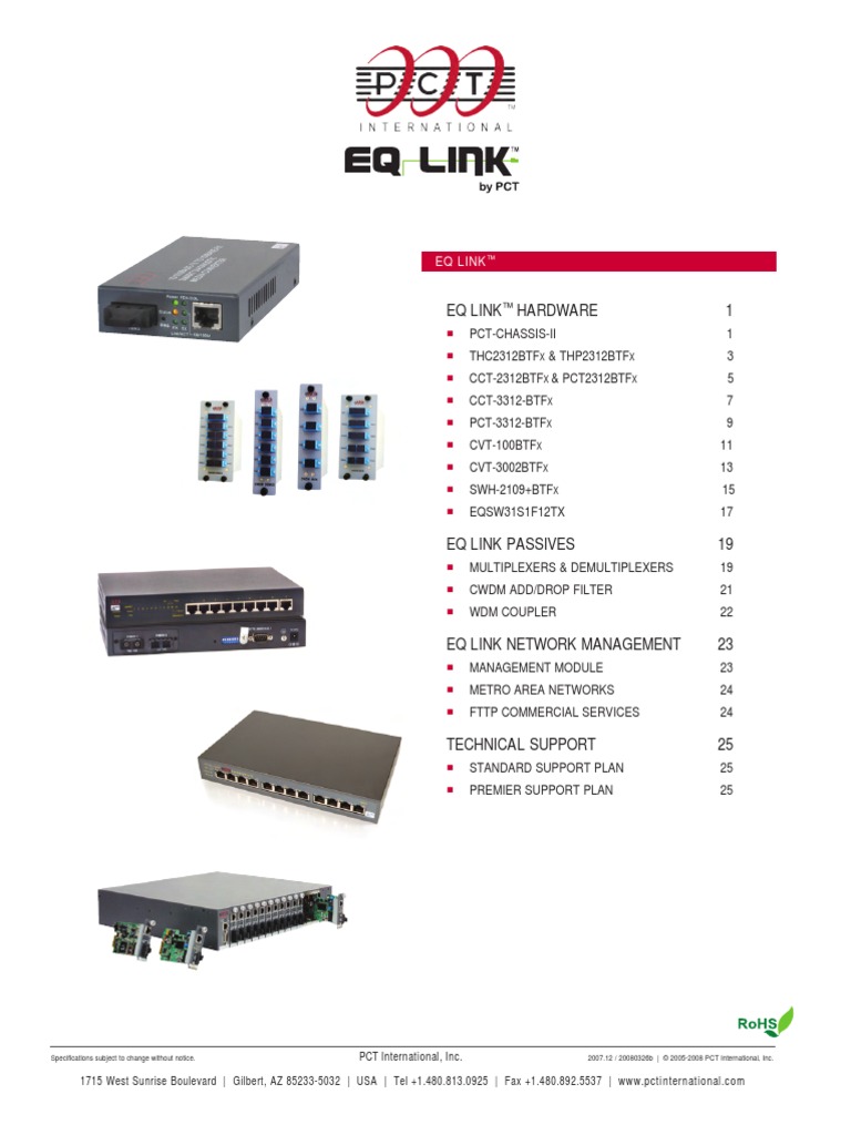 PCT EQ Link Metro Ethernet 200803 | PDF | Wavelength Division ...