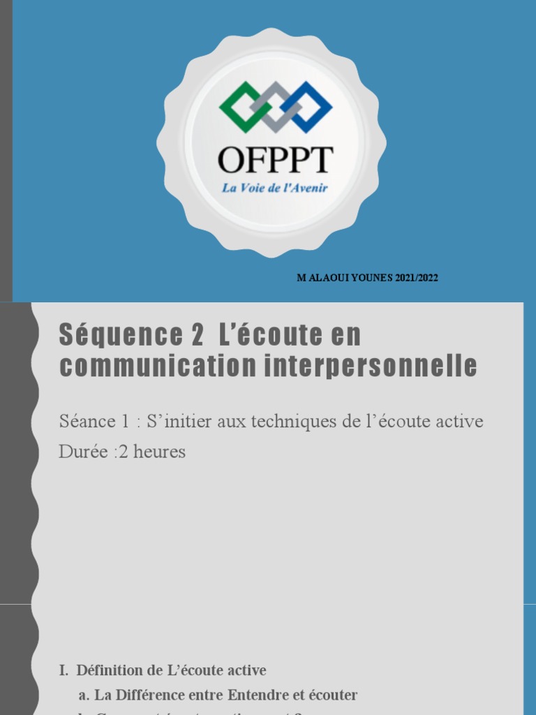 Communication Interpersonnelle | PDF | la communication | Rétroaction ...