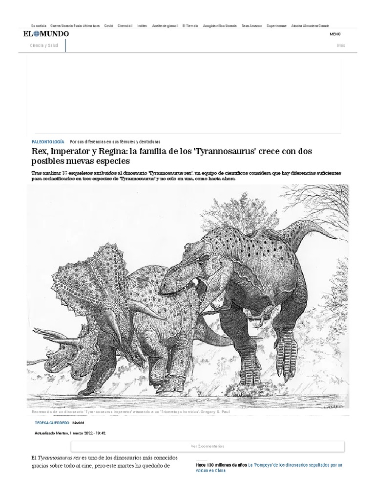 Rex, Imperator y Regina - La Familia de Los 'Tyrannosaurus' Crece Con ...