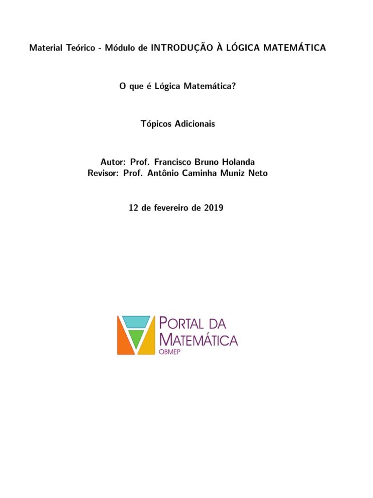 Aula 1 | Download grátis PDF | Lógica | Science