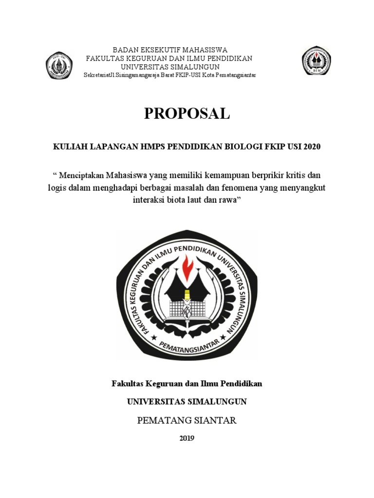 PROPOSAL Kuliah Lapangan | PDF