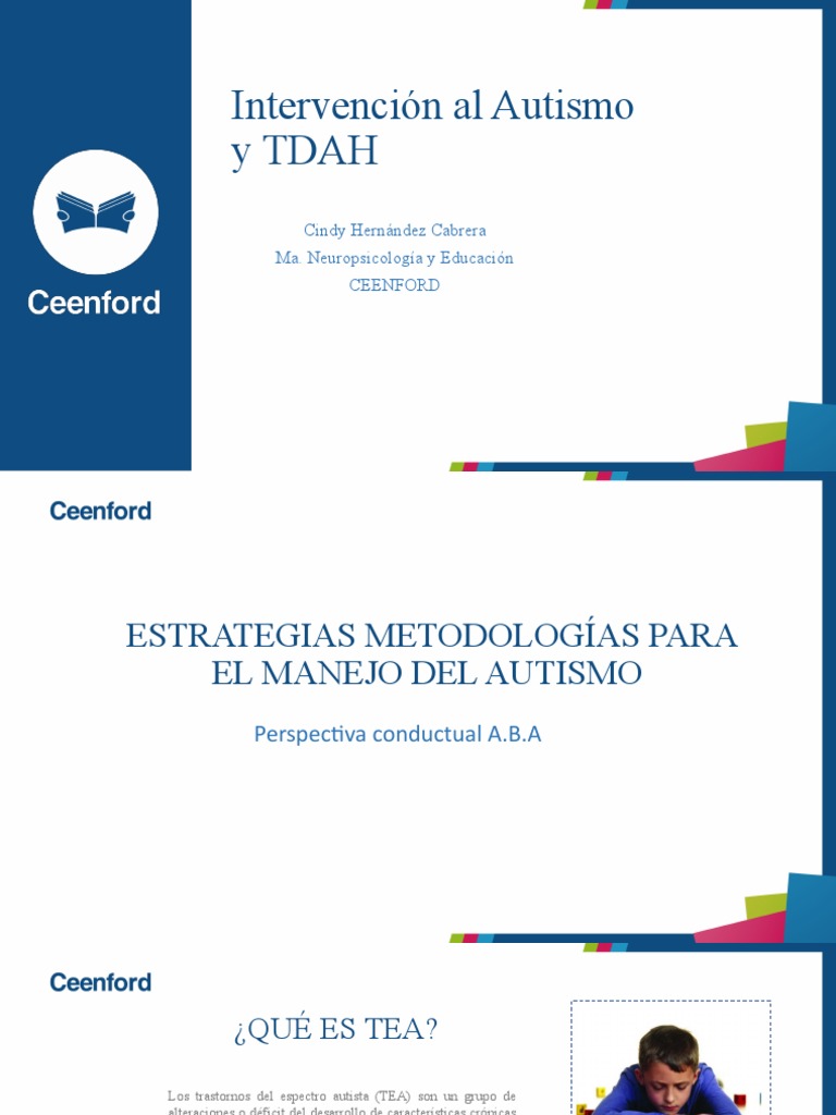 Estrategias educativas y terapéuticas para el manejo del autismo desde ...