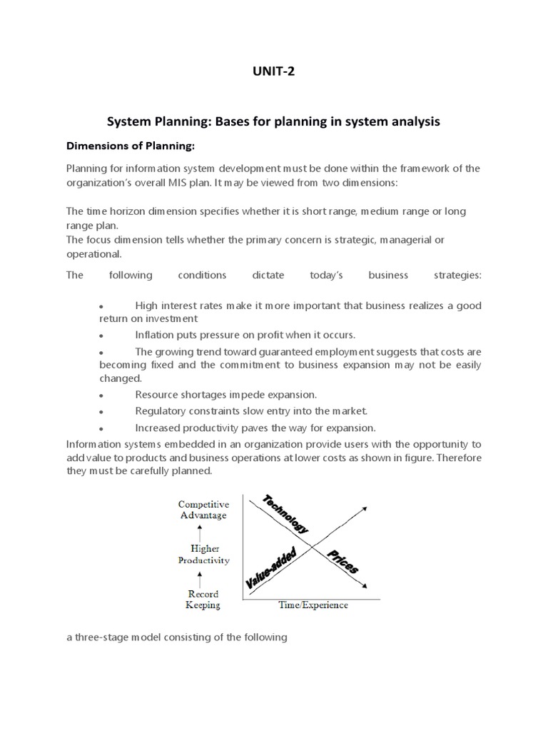 System Planning: Bases For Planning in System Analysis | PDF ...