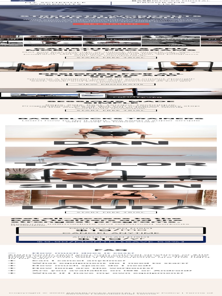 Baseblocks Digital - Workouts With One Weight | PDF