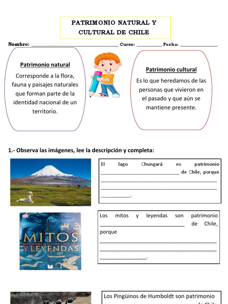 Guía Patrimonio Natural y Cultural 2° Basico | PDF