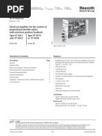 Rexroth - VT5041-2X-Data Sheet - English | PDF | Amplifier | Power Supply