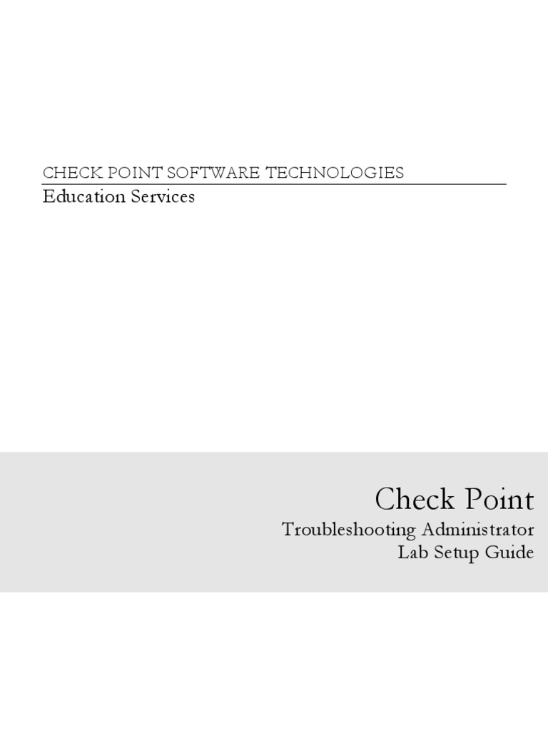 CCTA R80 Lab Setup Guide | PDF | Ip Address | Computer Network