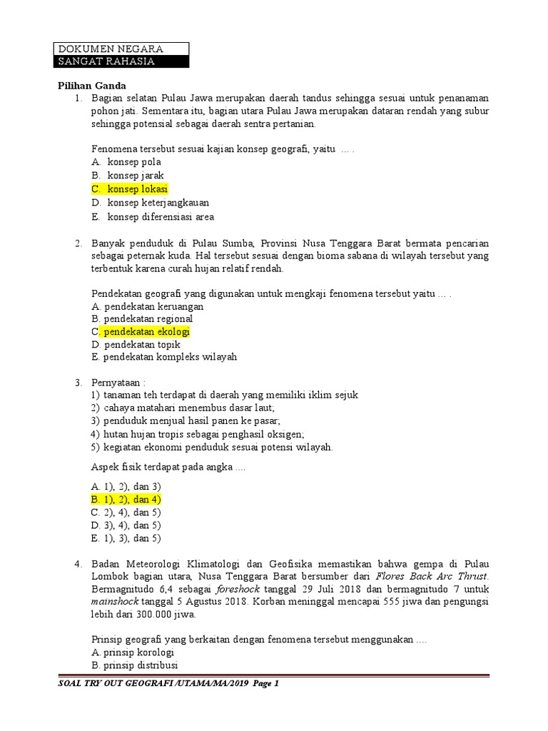 Master Soal Revisi | PDF