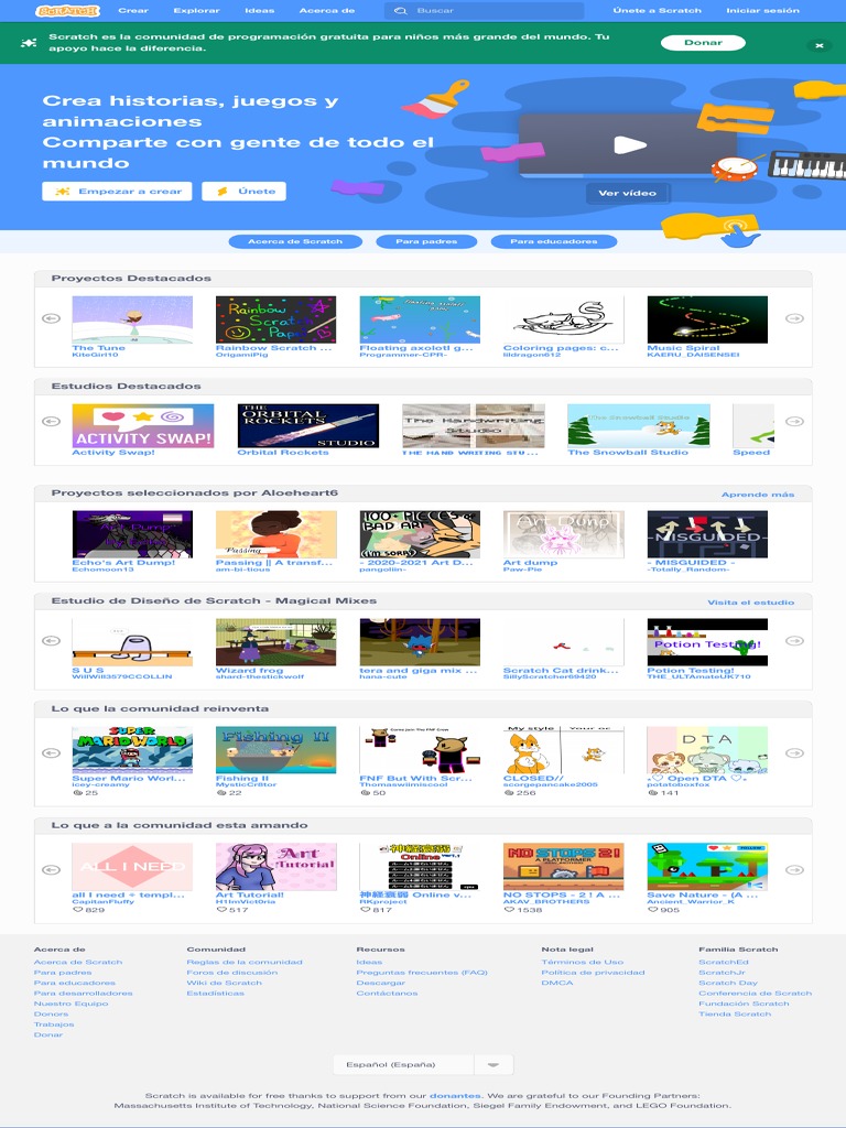 Scratch - Imagine, Program, Share | PDF | Scratch (lenguaje de ...