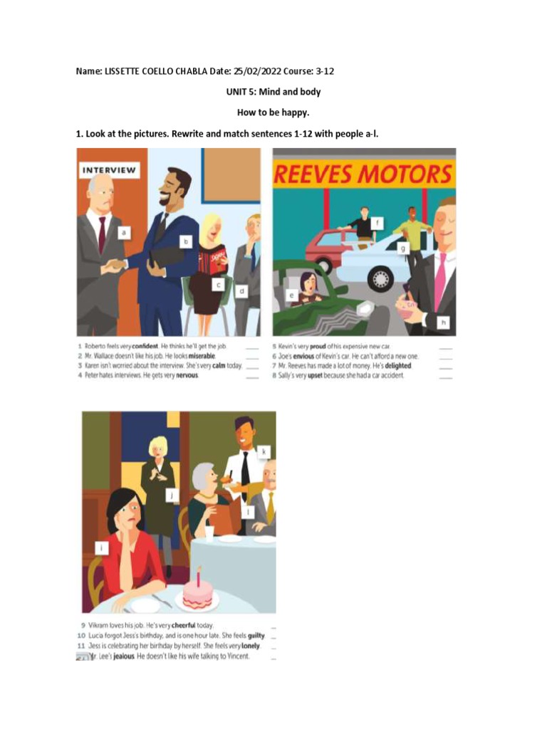 Money vs. Happiness in Emotions | PDF | Language Arts & Discipline ...