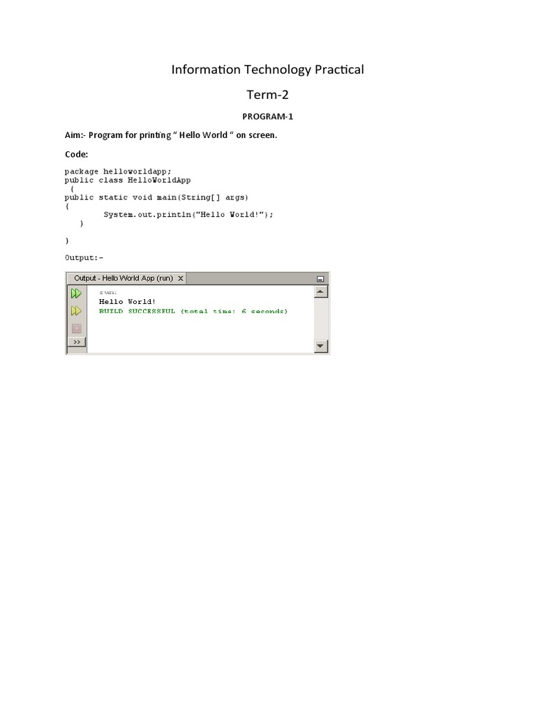 Practical File For IT XII | PDF | Computer Science | Software Development