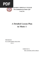A Detailed Lesson Plan in Music | PDF | Pitch (Music) | Sound