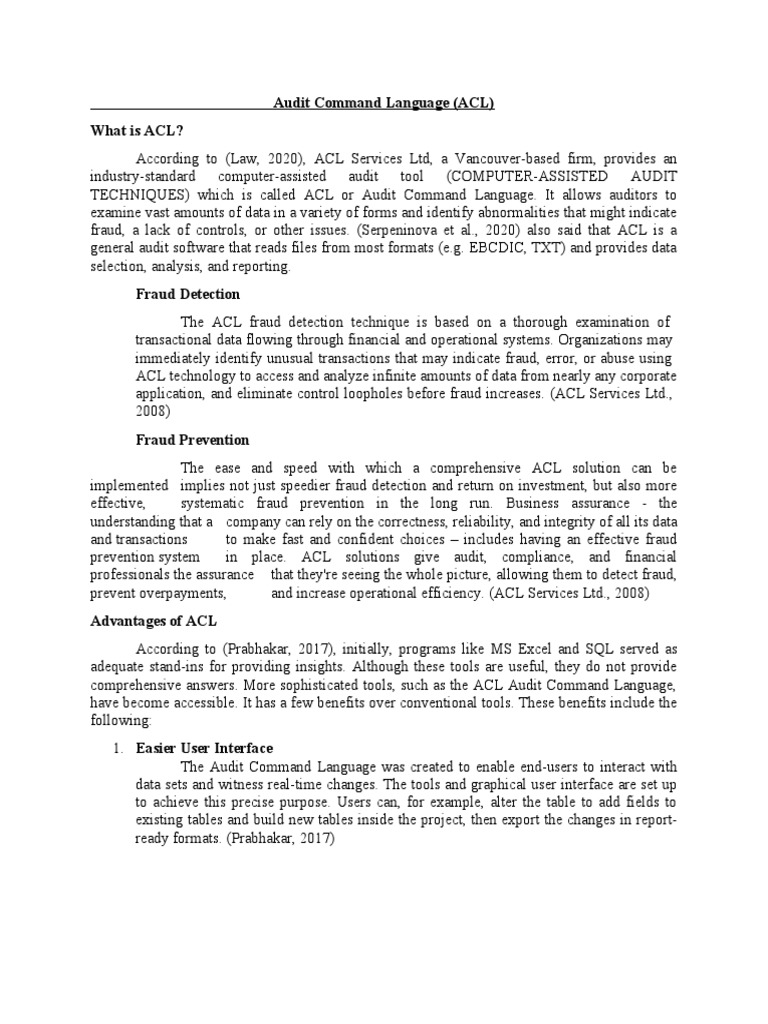 Audit Command Language | PDF | Audit | Fraud