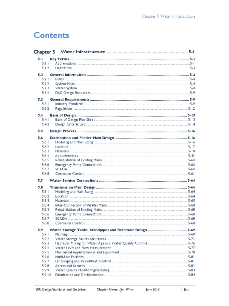 Water Infrastructure Design Guidelines | PDF | Pipe (Fluid Conveyance ...