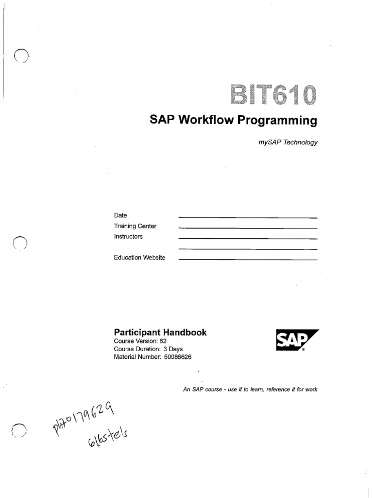 Sap Workflow Programming Pdf