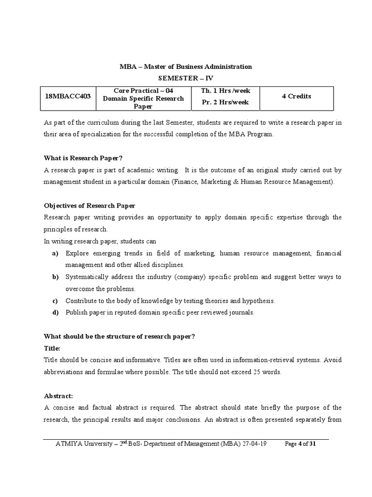 Research Paper | PDF | Hypothesis | Academic Publishing