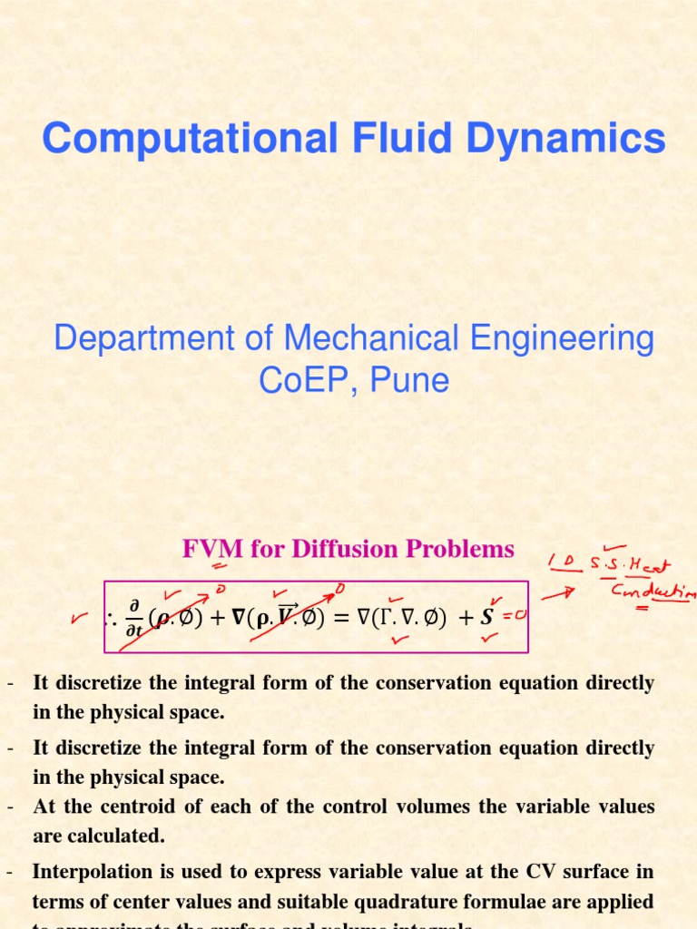 FVM for One-Dimensional Diffusion | PDF | Heat Transfer | Computational ...
