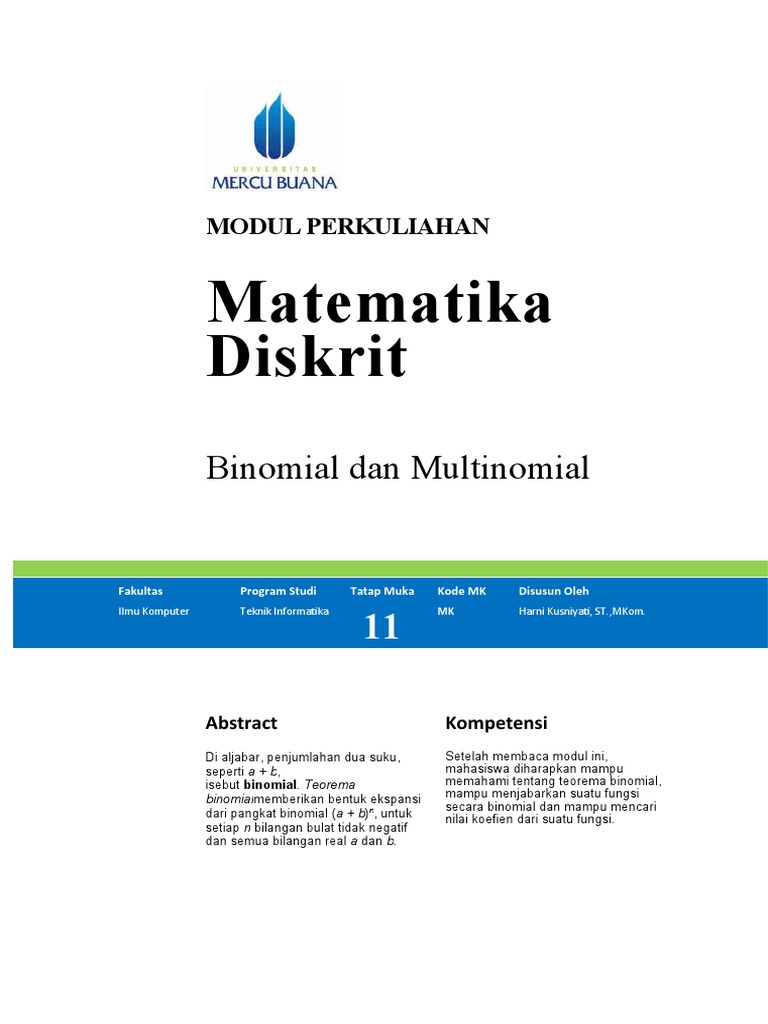 BINOMIAL Dan MULTINOMIAL | PDF