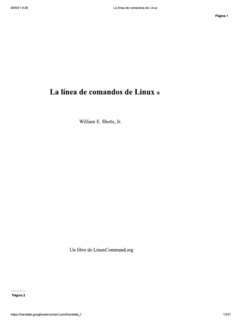 La Linea de Comandos de Linux | PDF
