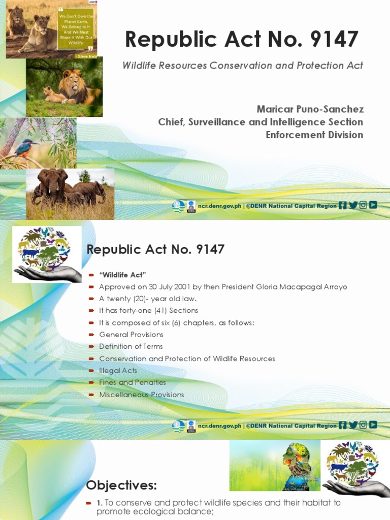 Ra No. 9147 Gen Audience March 2022 | PDF | Wildlife | Habitat