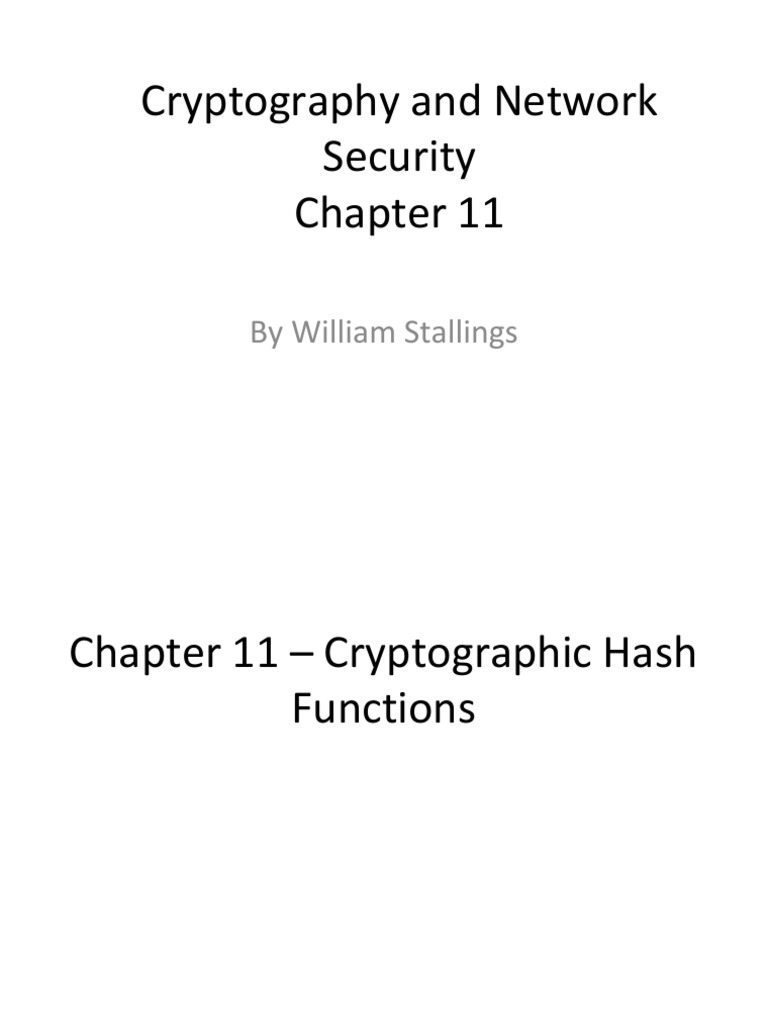 Cryptography and Network Security: by William Stallings | PDF | Error ...