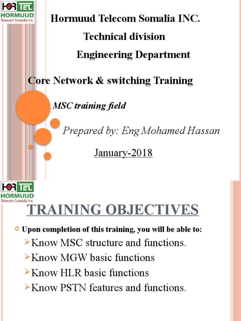 Hormuud Telecom Somalia INC. Engineering Department Technical Division ...