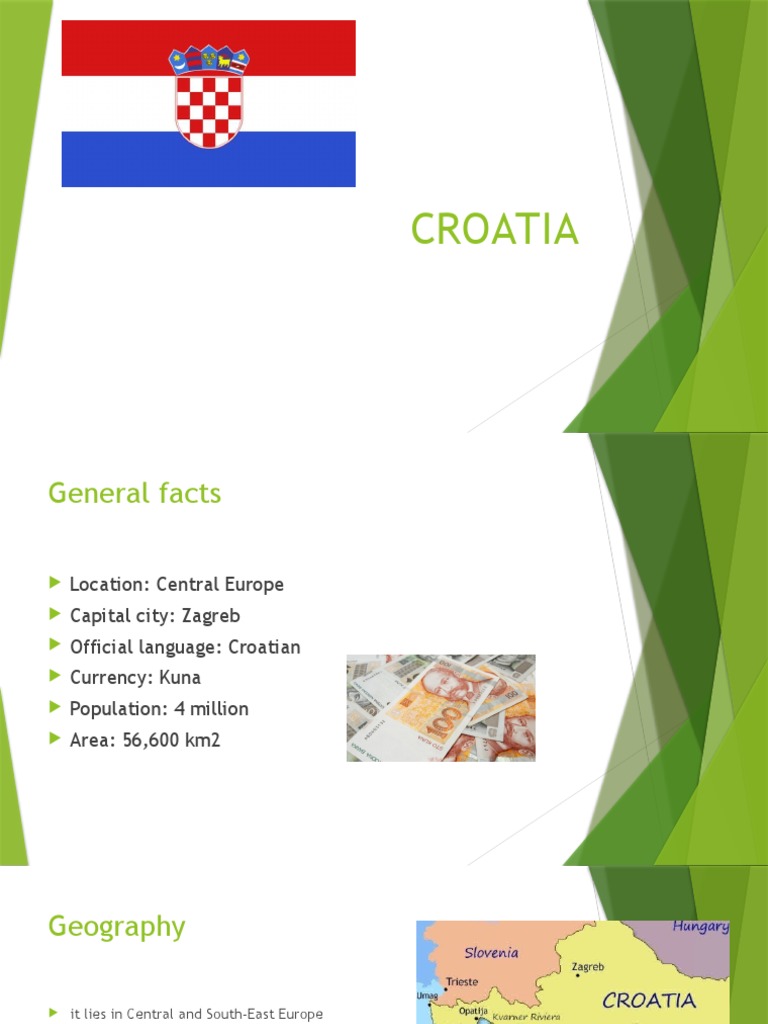 Croatia: Key Facts and Geography | PDF | Travel
