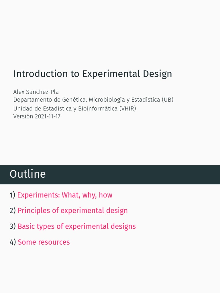 Principles of Experimental Design Explained | PDF | Experiment ...