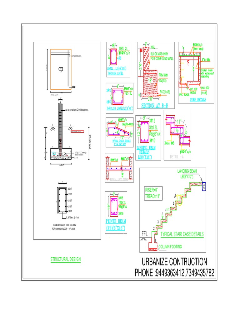 Urbanize Contruction PHONE:9449363412,7349435782: RISER 6" TREAD 11 ...